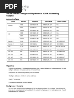Packet Tracer - VLSM Design and Implementation Practice Topology | PDF | Ip Address | Network ...