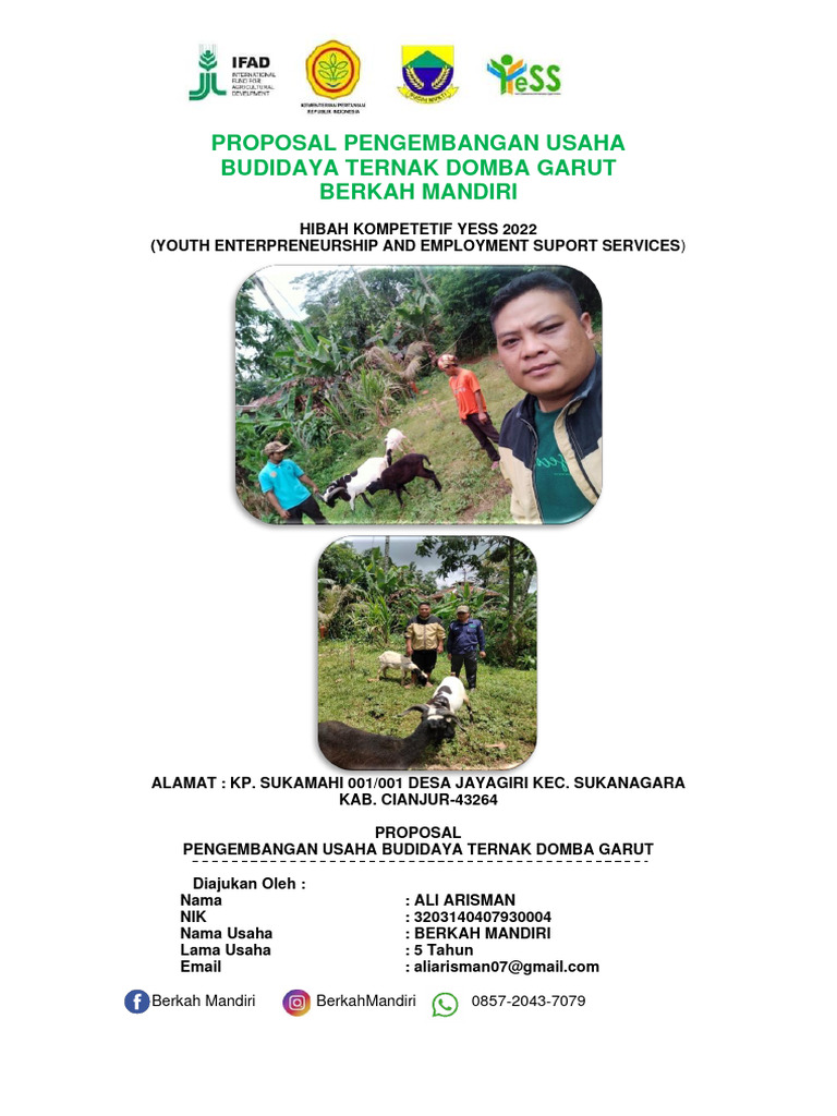 Contoh B - Proposal HK Domba Garut | PDF | Bisnis | Ilmu Sosial