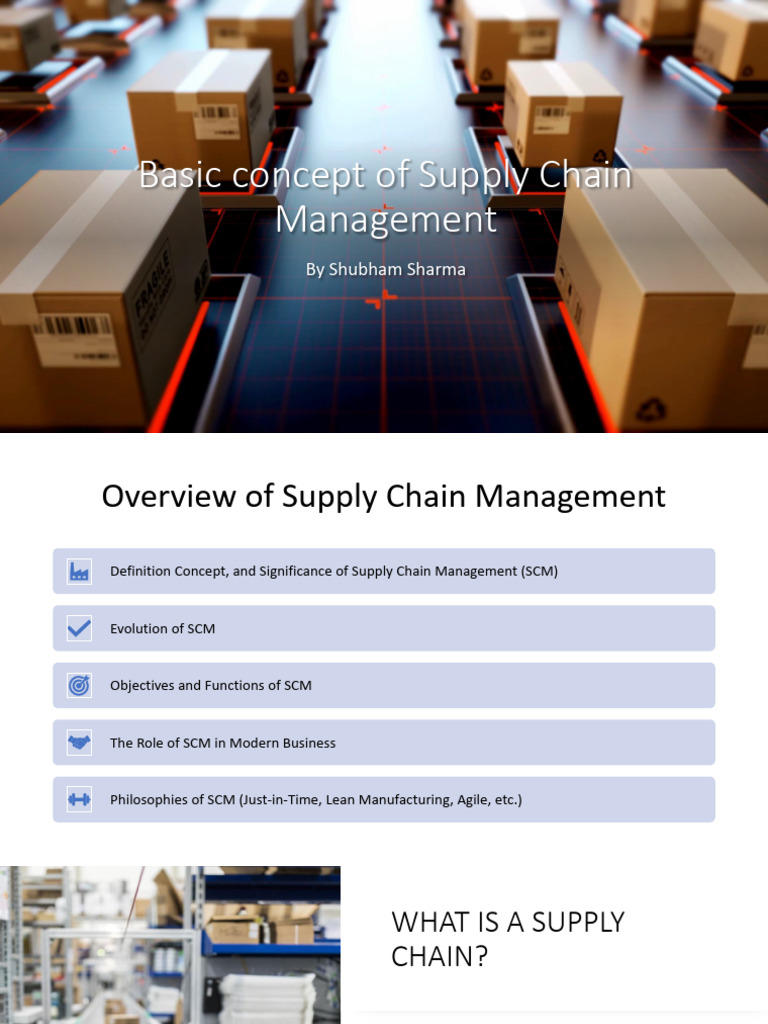 Unit 1 SCM | PDF | Supply Chain Management | Supply Chain