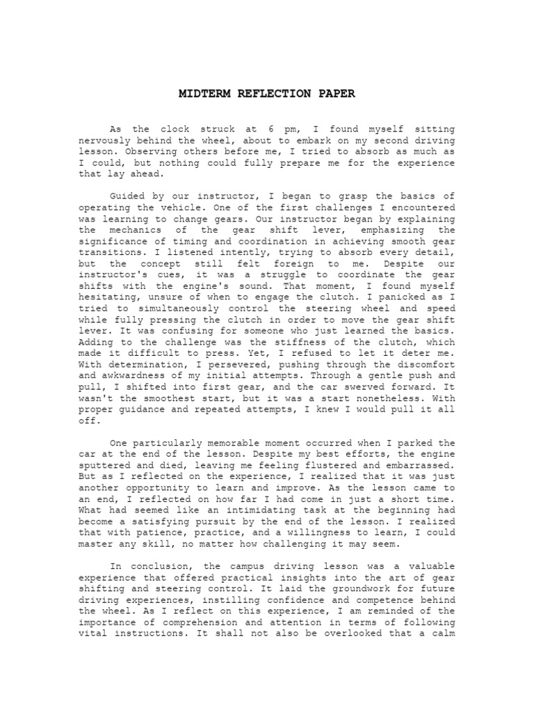 Reflection | PDF | Clutch | Cognition