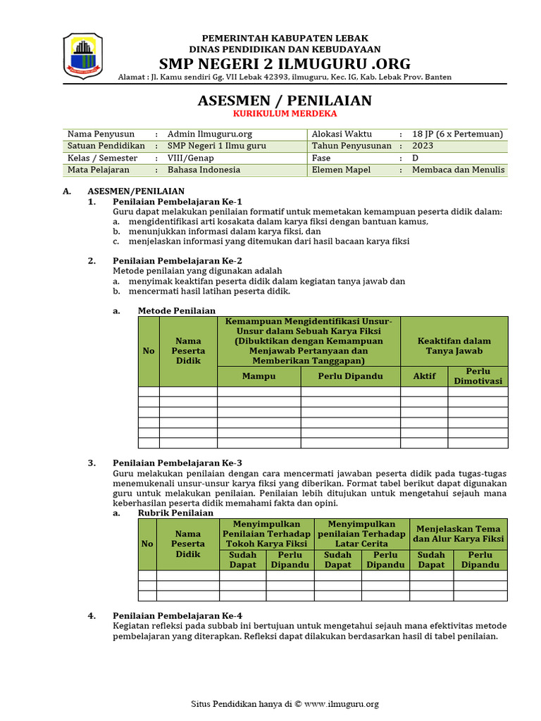 4 3 Asesmen Penilaian Pdf