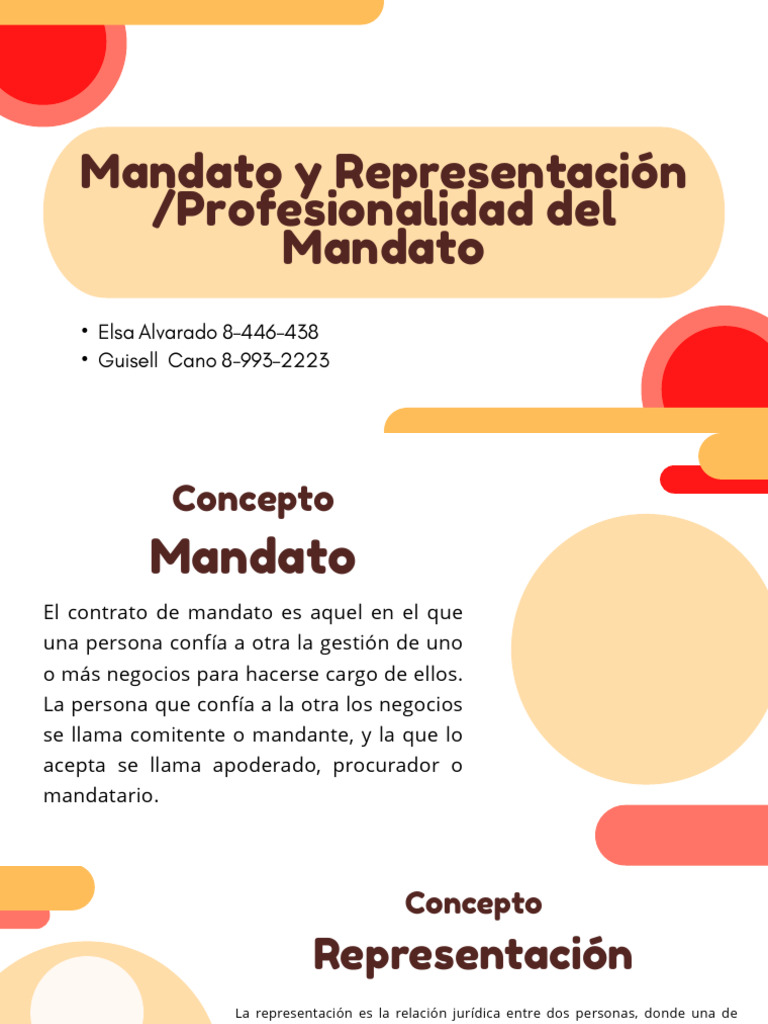 Diferencias Mandato y Representación | PDF
