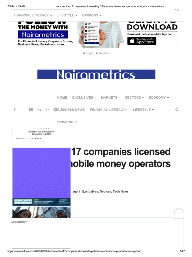 17 Mobile Money Operators | PDF