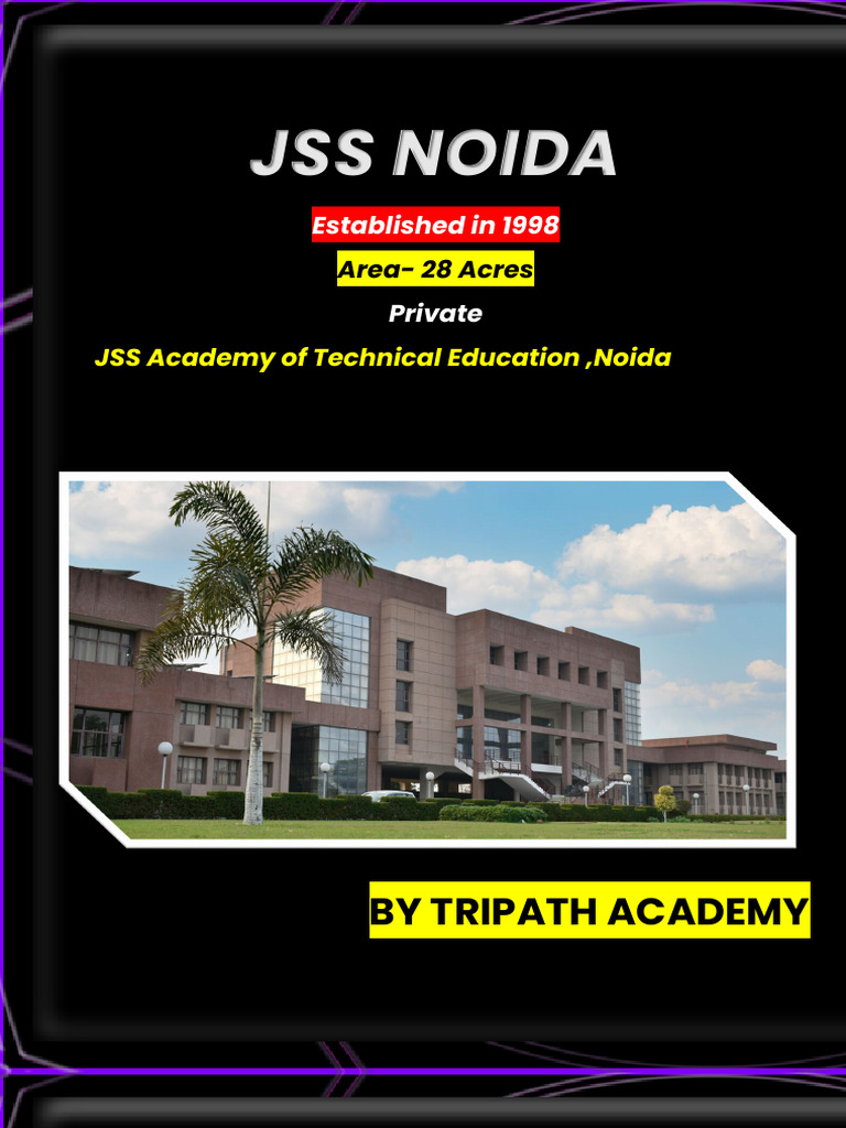 JSS Noida: Fees, Rankings, and Placements | PDF | Engineering | Science