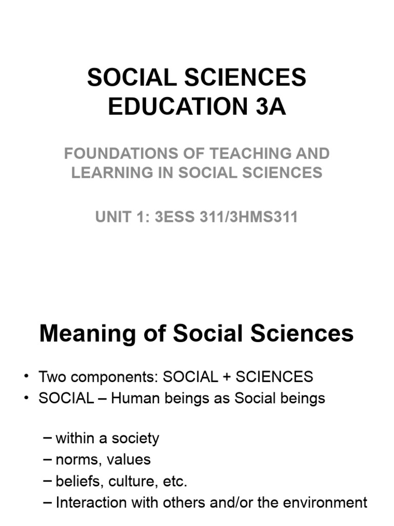 Foundation of Social Sciences Education (1) (6) 2024 | PDF | Social ...