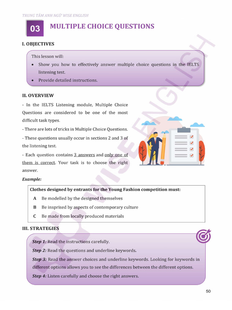 IELTS Multiple Choices | PDF