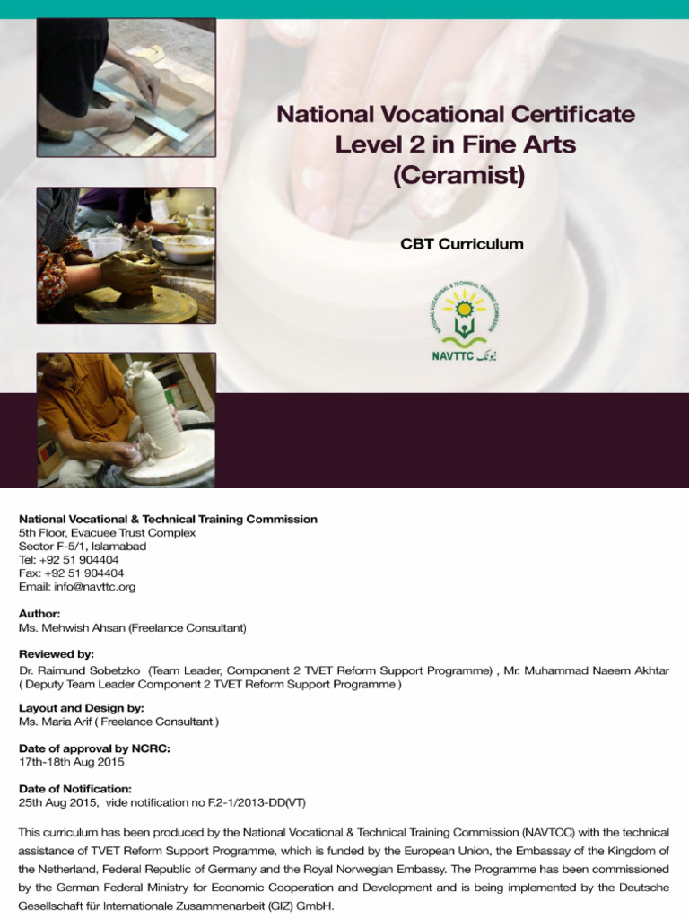 Ceramist Level 3 | PDF | Pottery | Ceramics