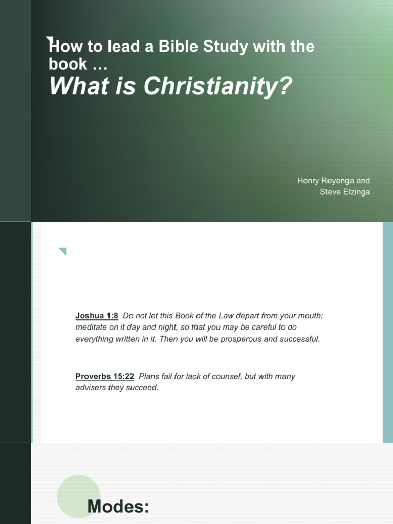 Lead Bible Study | PDF