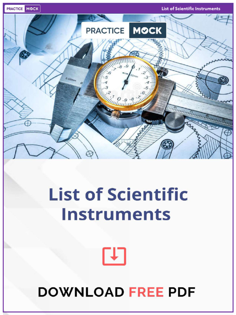 List of Essential Scientific Instruments | PDF | Sound | Waves