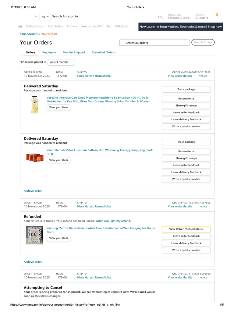 Lotion Soap Order Screenshot | PDF | Receipt