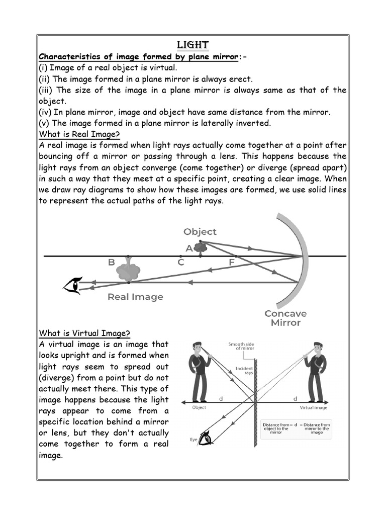 Light Ray Diagram | PDF | Mirror | Sphere