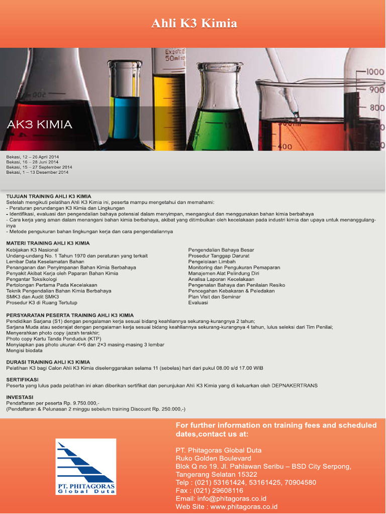 Ahli-K3-Kimia - (AK3 Kimia) | PDF