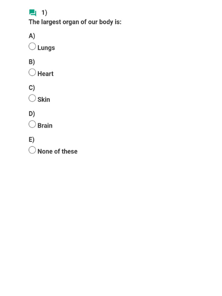 Parts of Our Body Class 3 Extra Questions | PDF