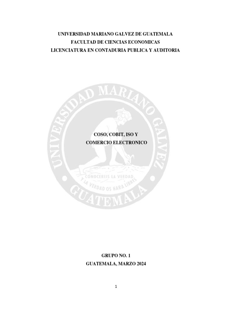 COSO, COBIT, ISO y Comercio Electrónico | PDF | Cobit | Business