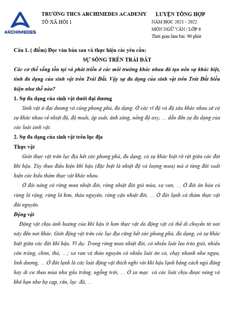 Aass - NV6. Đề 5 | PDF