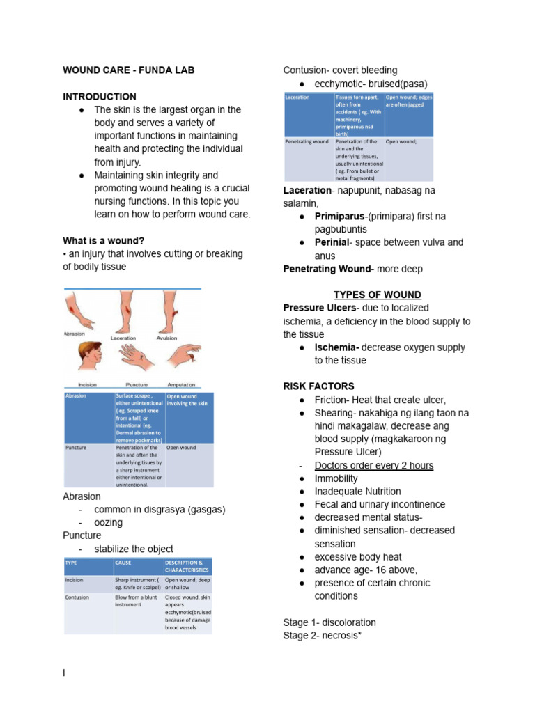 Wound Care 2nd TERM | PDF | Wound | Healing