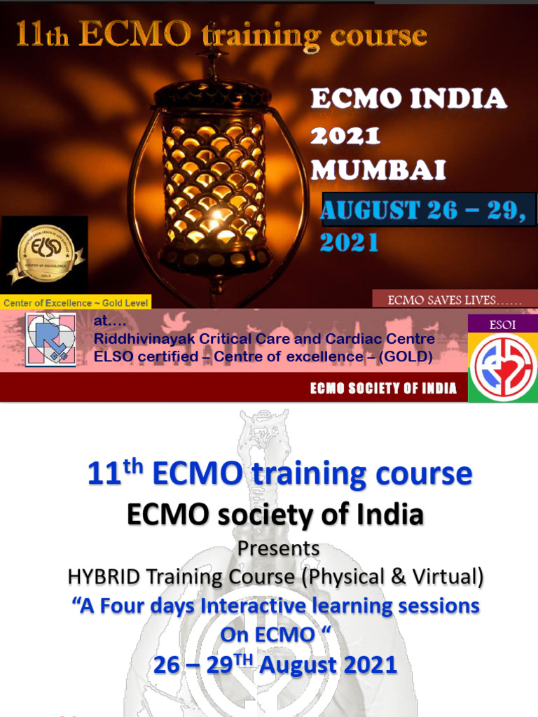 ECMO Hybrid Training Course 2021 | PDF | Intensive Care Medicine ...