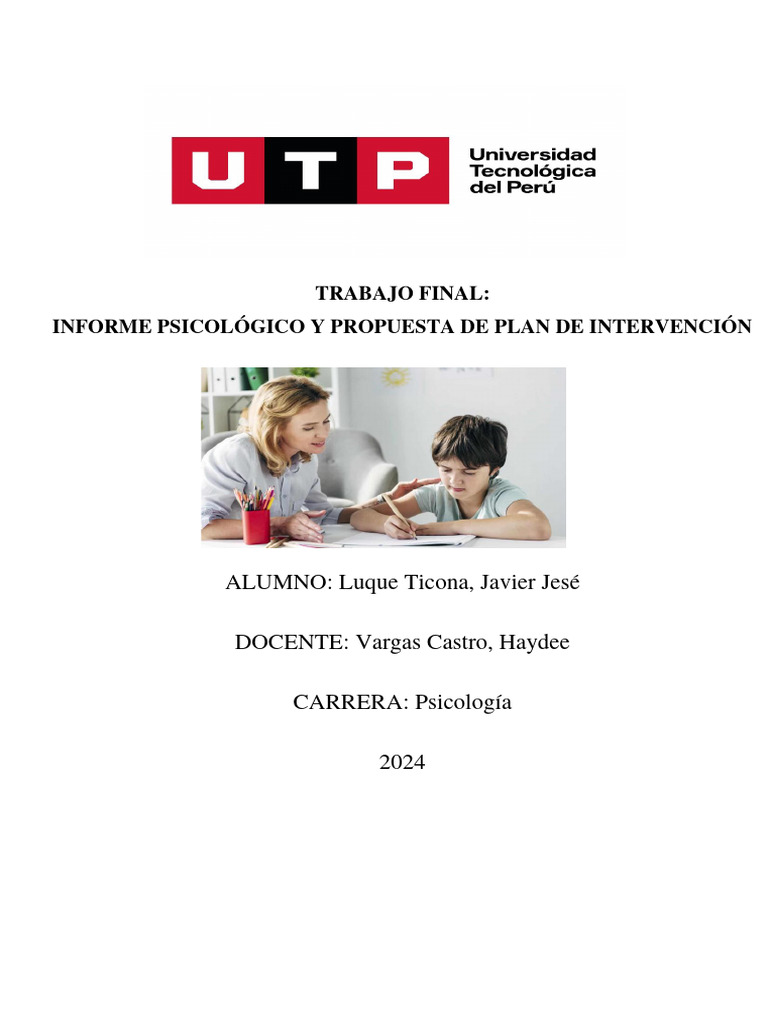 Informe de Evaluación TEA Infantil | PDF | Espectro autista | Behaviorismo