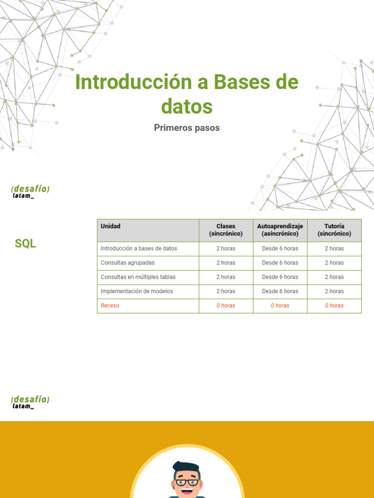 Presentación - Introducción a bases de datos | PDF | SQL | Bases de datos