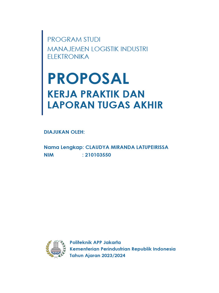 Proposal KP MLIE 2023 | PDF | Teknologi & Rekayasa