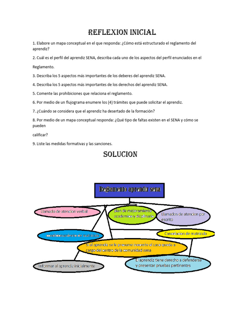 Reflexion Inicial | PDF | Disciplinas