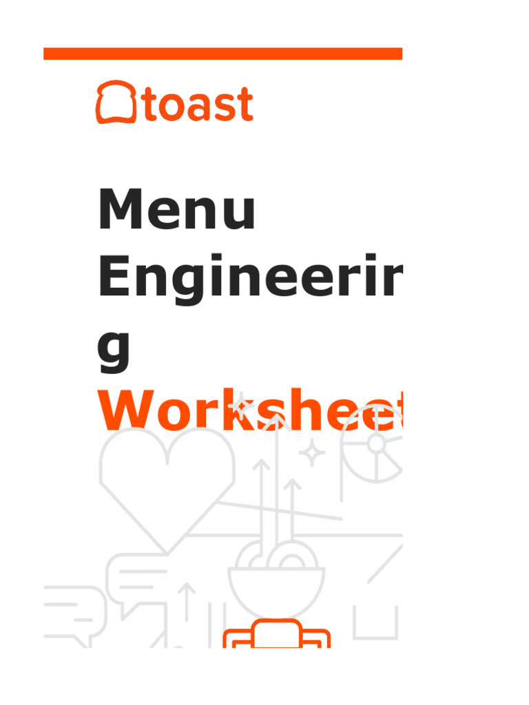 Toast Menu Engineering Worksheet 2024.Xlsm | PDF | Menu | Worksheet