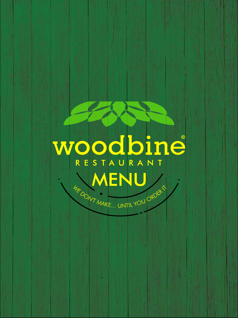 Woodbine Menu | PDF | Soup | Indian Cuisine