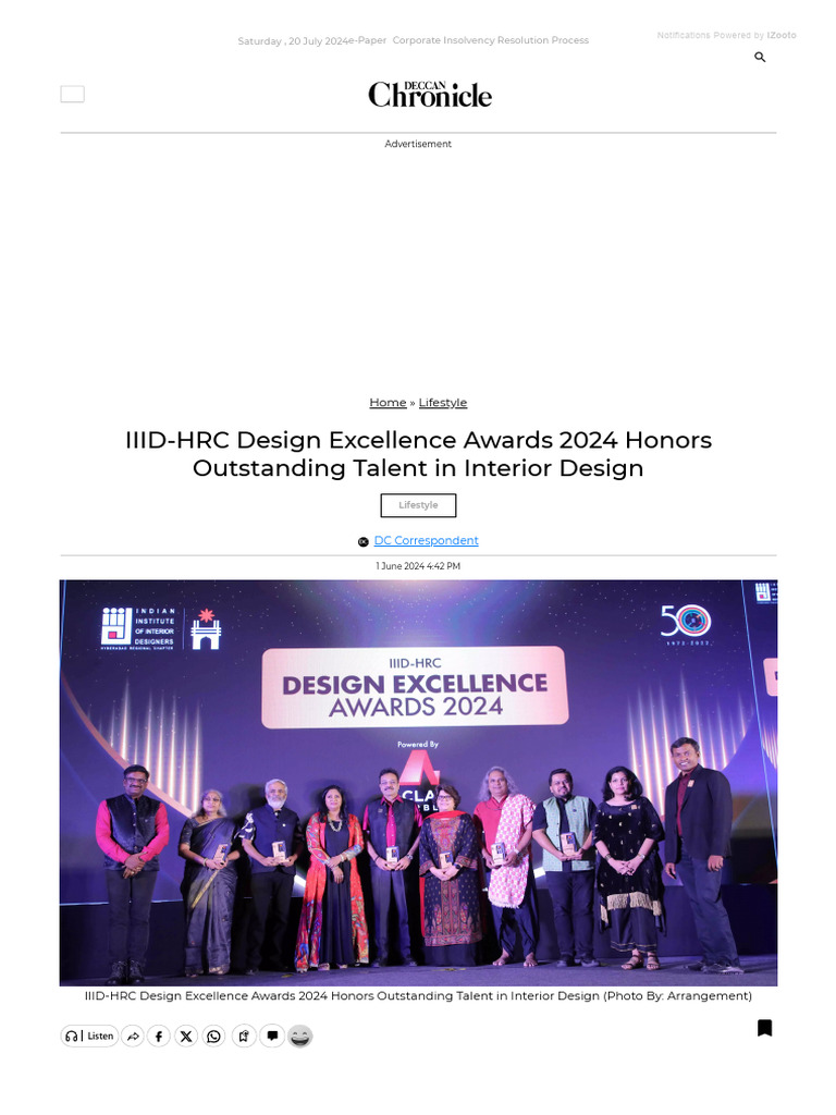 IIID-HRC Design Excellence Awards 2024 Honors Outstanding Talent in ...