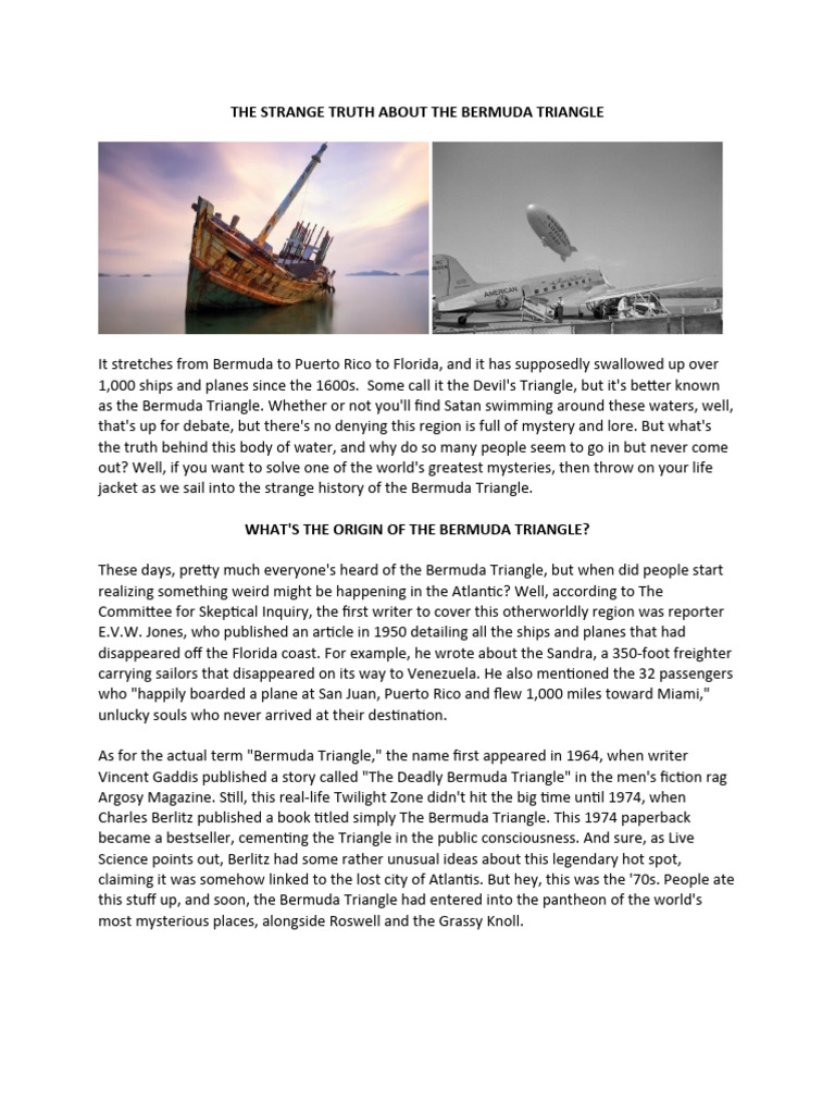 The Strange Truth About The Bermuda Triangle | PDF