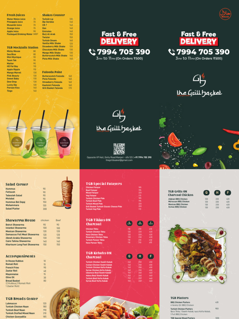 Menu A4 DS 02 | PDF | Kebab | Cuisine