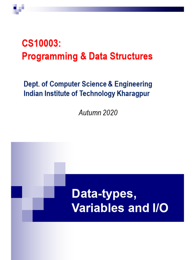 Lec 02 Part 1 DataTypes | PDF