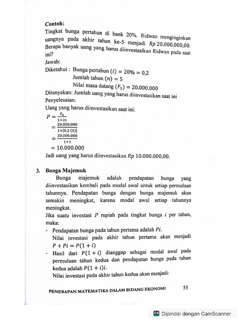 Materi Bunga Majemuk Dan Anuitas | PDF