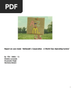 CASE STUDY of Mcdonald | PDF | Mc Donald's | Fast Food Restaurants
