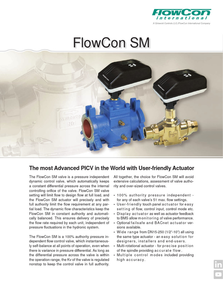 FlowCon SM Brochure 01.2020 | PDF | Valve | Actuator