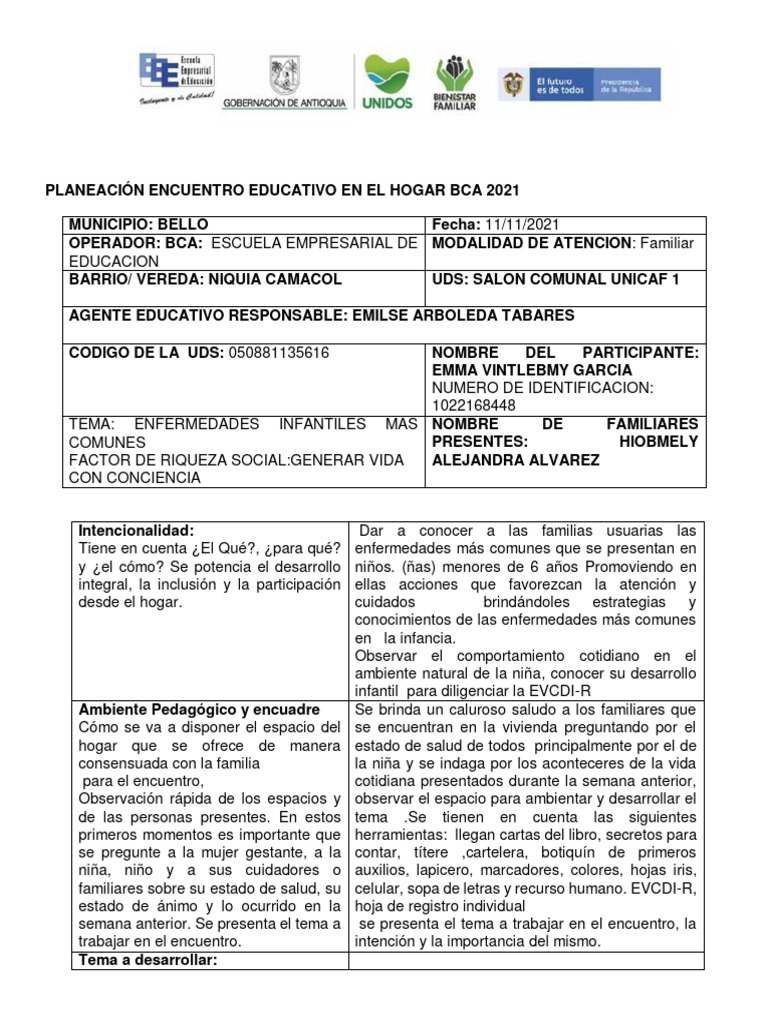 1.planeacion en El Hogra | PDF | Educación de la primera infancia ...