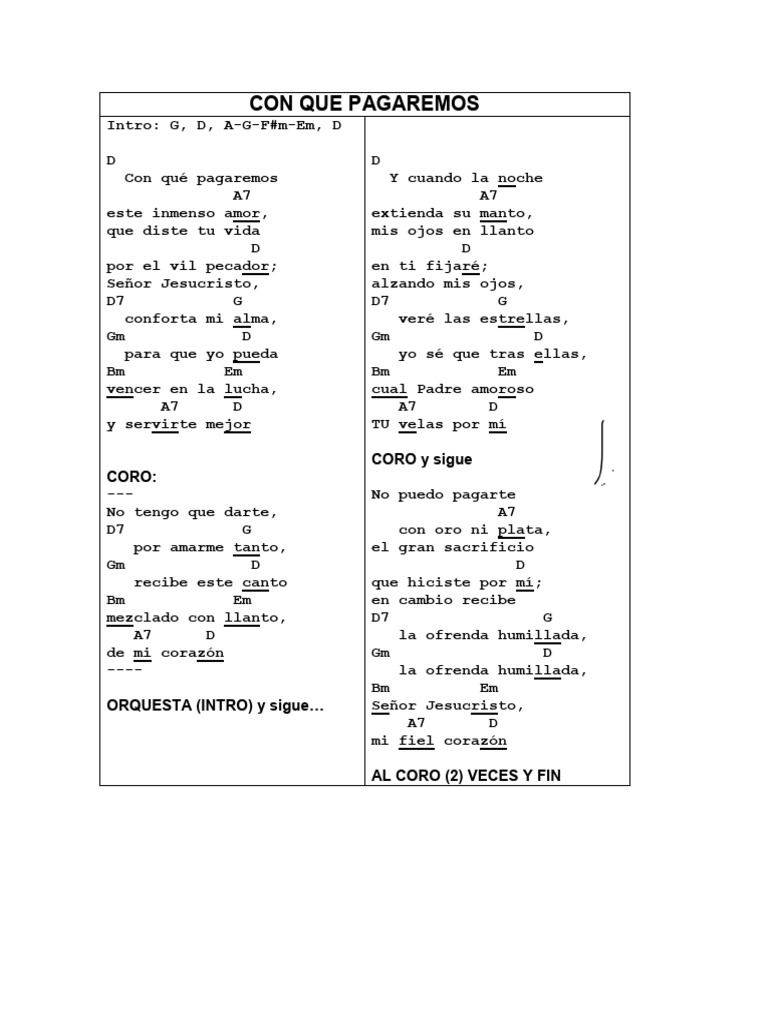 Con Que Pagaremos | PDF