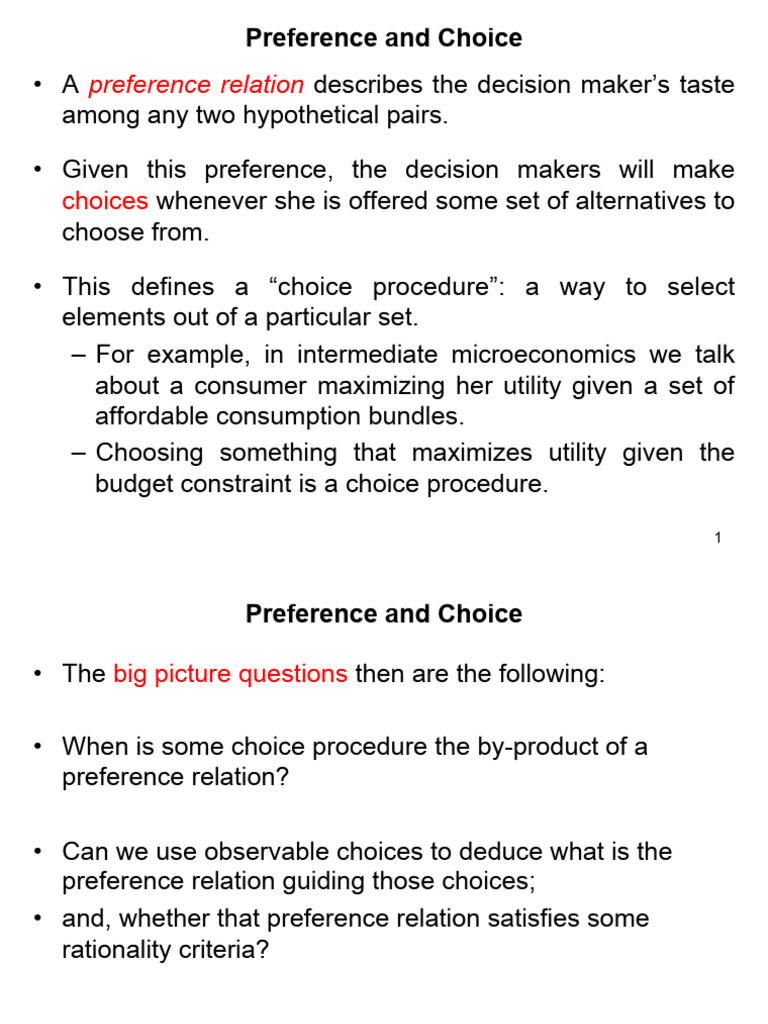 2) Choice | PDF | Utility | Choice