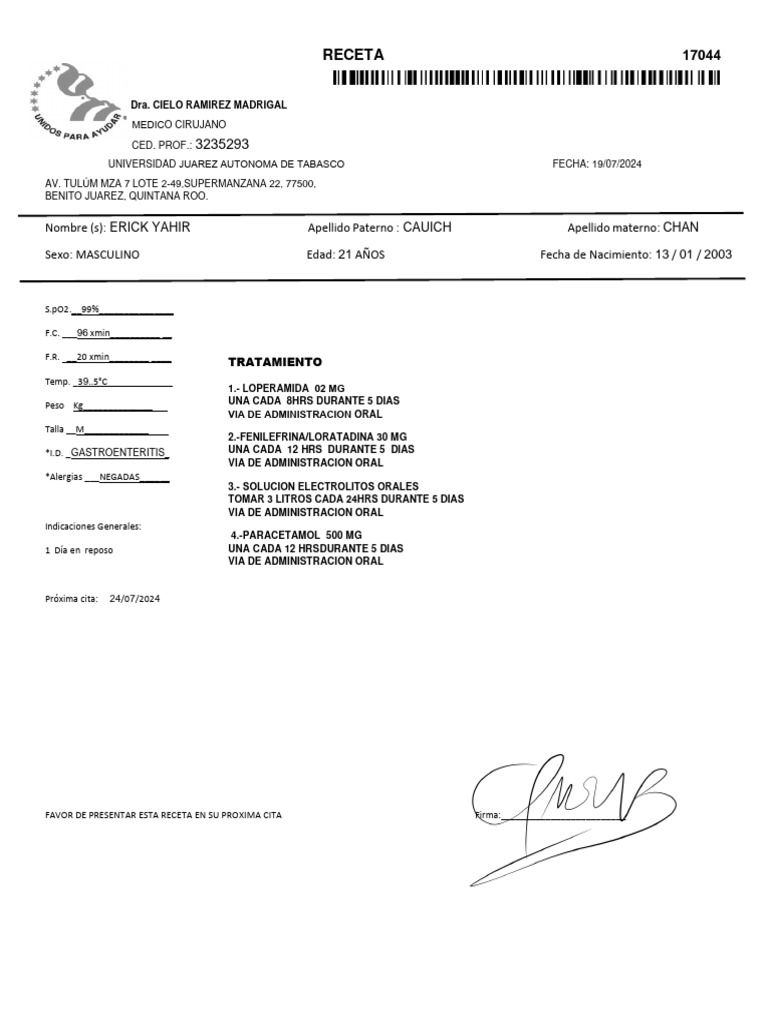 Receta Médica Editable para Similares | PDF | Salud y bienestar ...