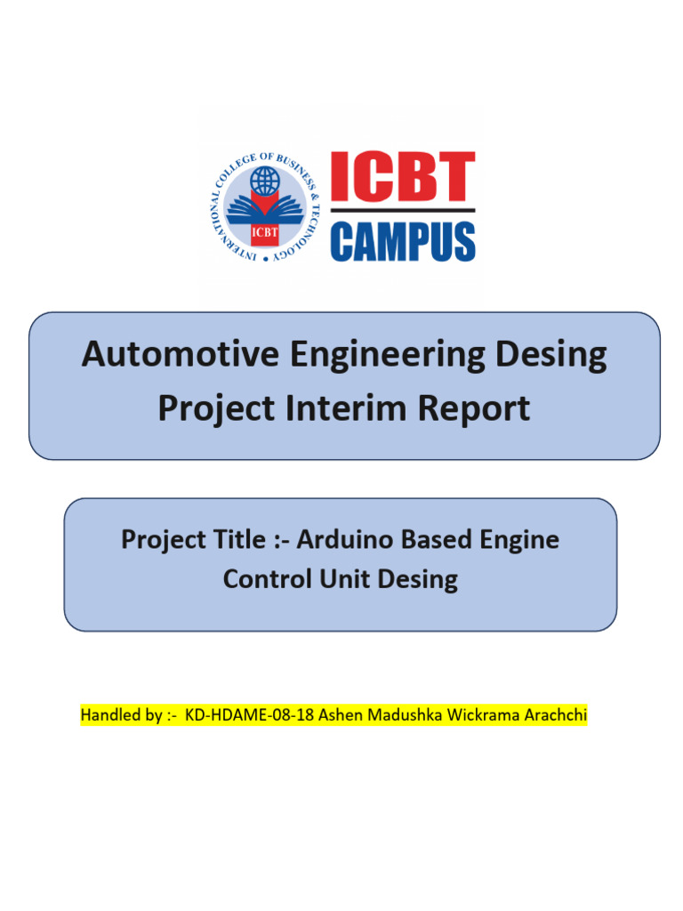 Interim Report | PDF | Arduino | Reliability Engineering