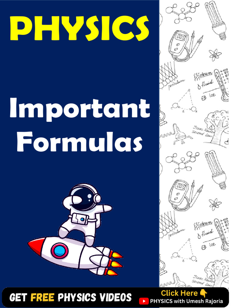 11th & 12th Important Physics Formulas | PDF