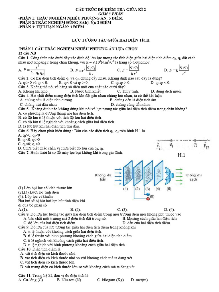 Đề Cương Ôn Tập GK2-11-HS | PDF