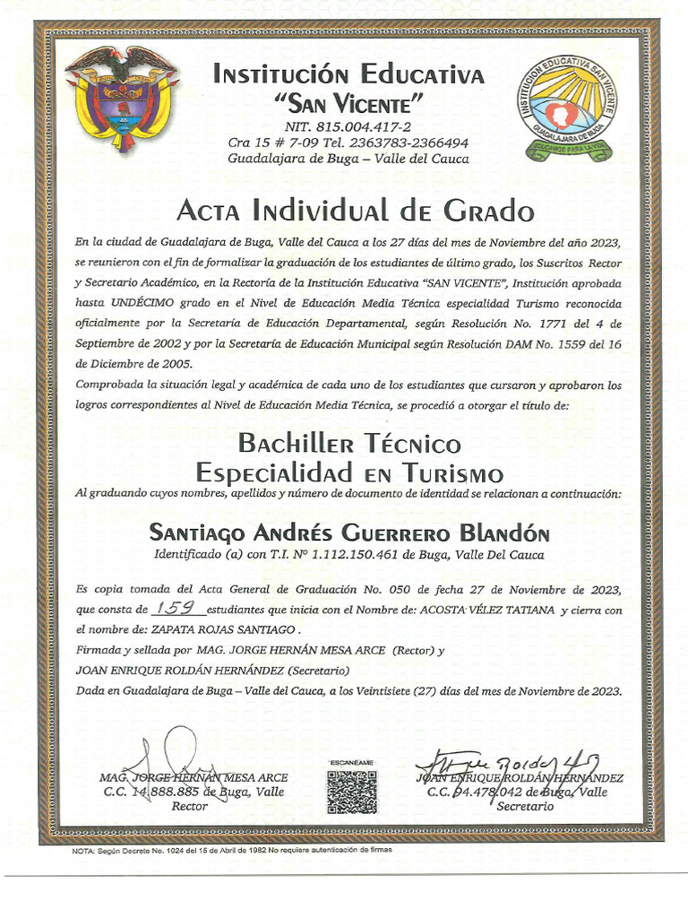 Constancia Cole Gio | PDF