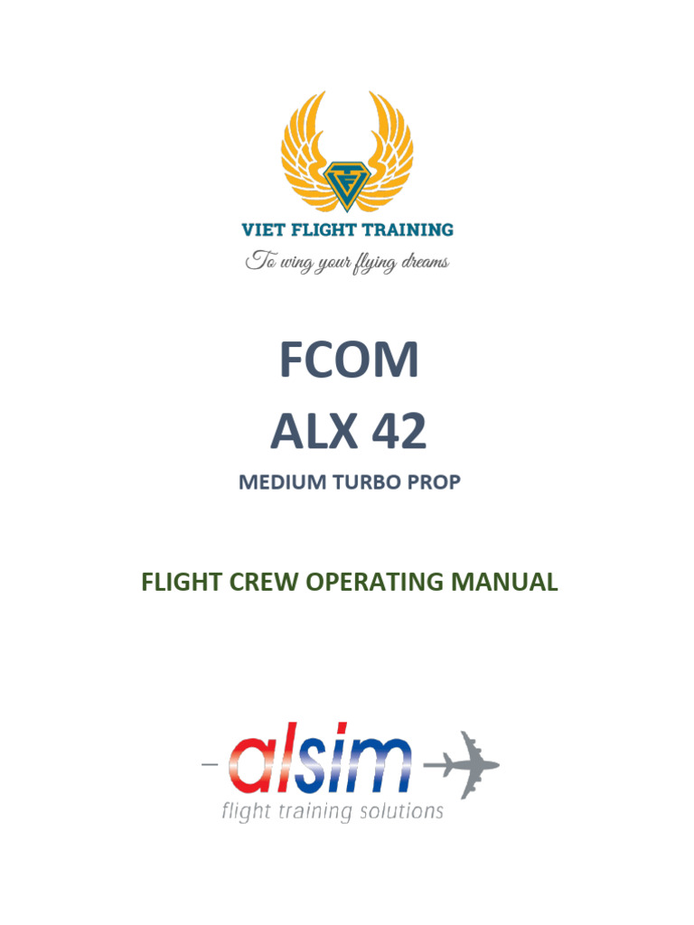 M3.1a. ALX-42 FCOM (Rev01) | PDF | Flight Control Surfaces | Aircraft ...