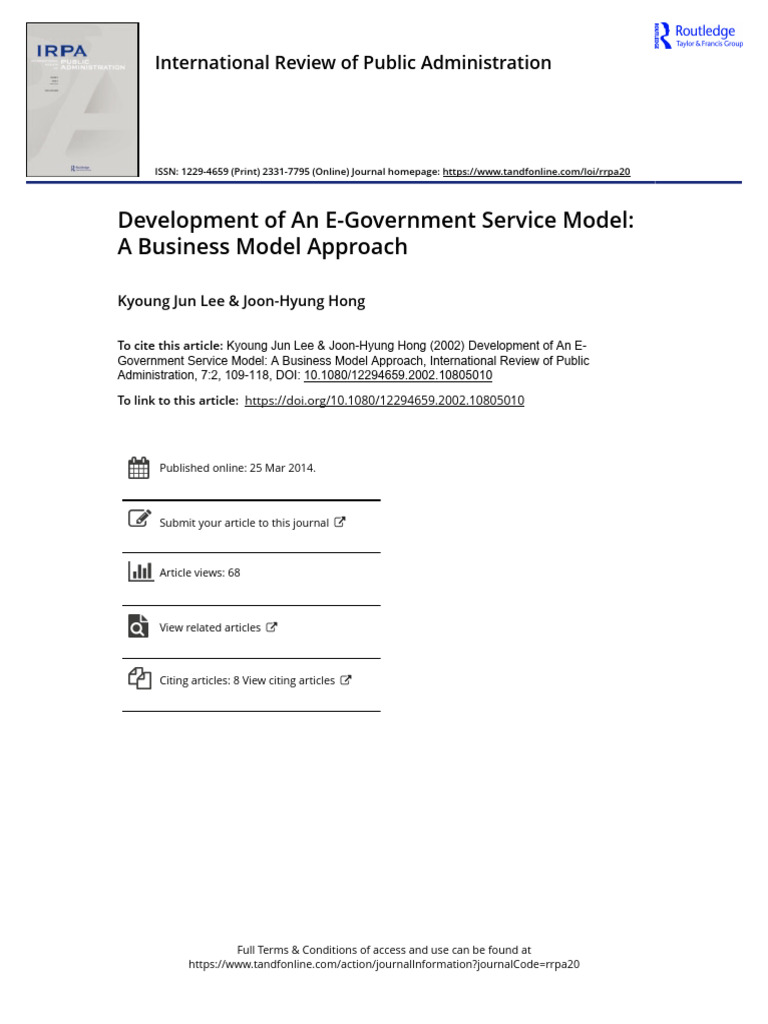 11-Development of An E Government Service Model A Business Model ...
