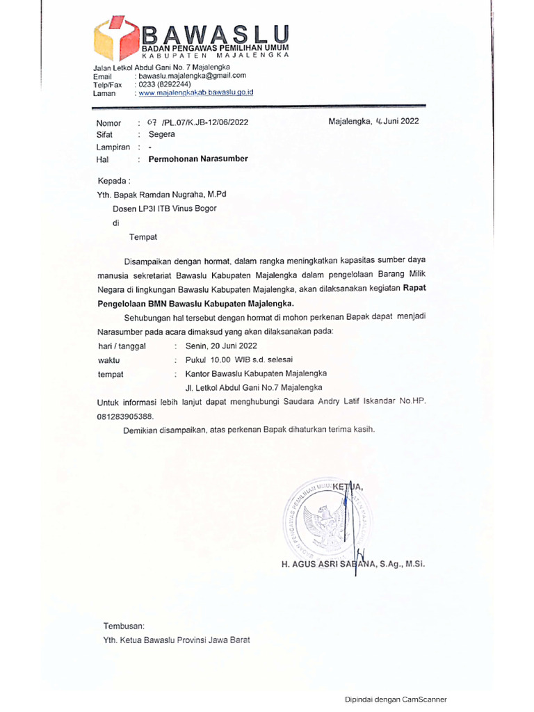 Narsum Di RDK Bawaslu Majalengka | PDF