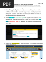 Guideline For Making Application For Fire Certificate | PDF | Login | Firefighting