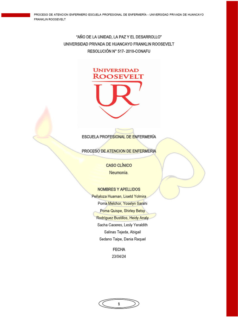 Formato Pae Pdf Neumonía Inflamación
