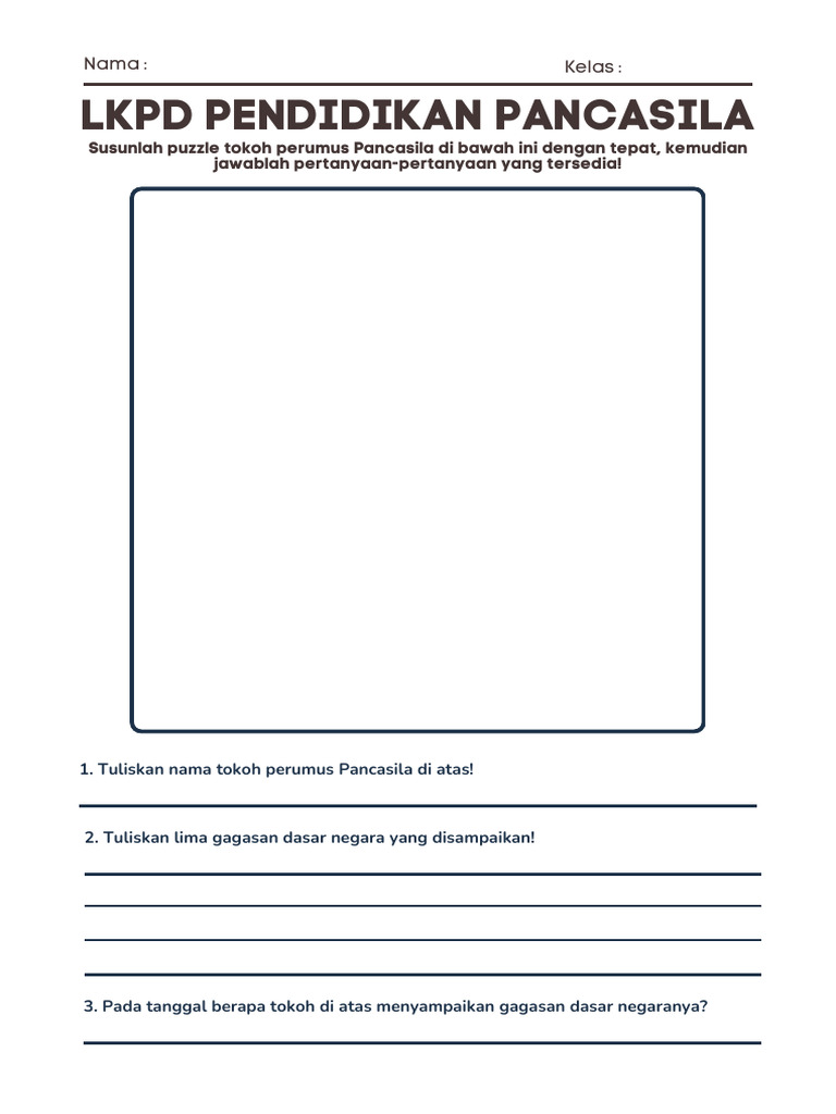 LKPD Pendidikan Pancasila - TP 1 | PDF | Fiksi Umum