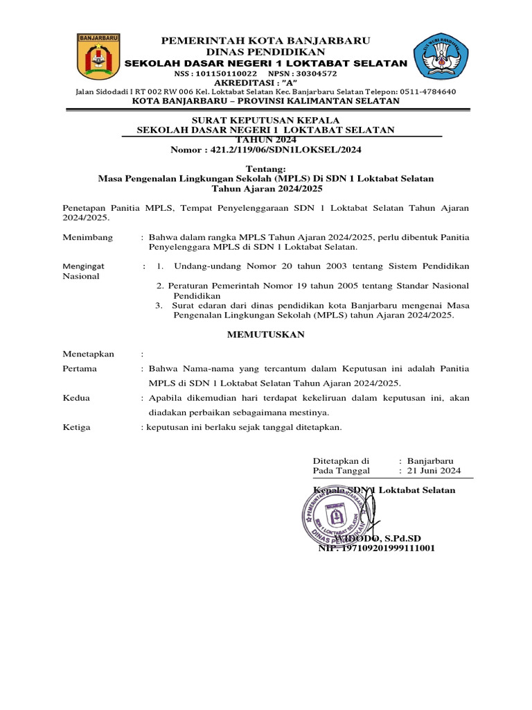 SK MPLS 2024-2025 | PDF