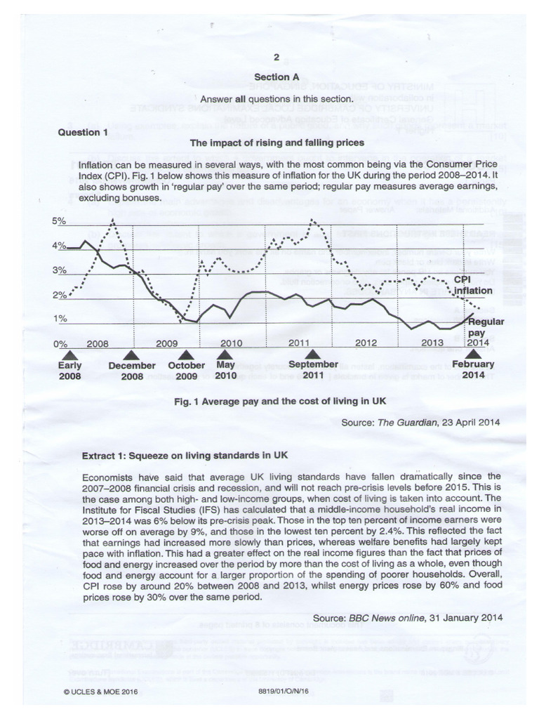 2016 H1 8819 Paper 1 CSQ and ESSAY | PDF